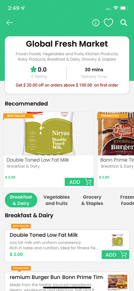 GoShop, GoMart clone, On Demand Grocery Delivery App