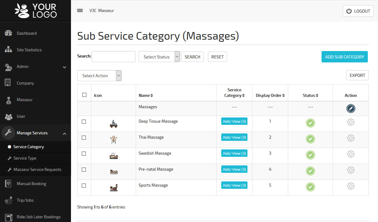 Go-Massage Clone, Massage On Demand App, Massage Therapist App